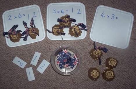 Montessori multiplication trays: Hands-on mathematics | angathome