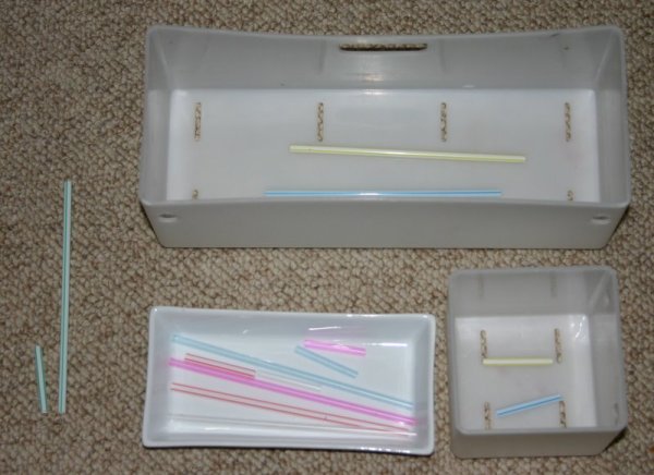 Hands-on Montessori tray activities for toddlers: Length comparison ...