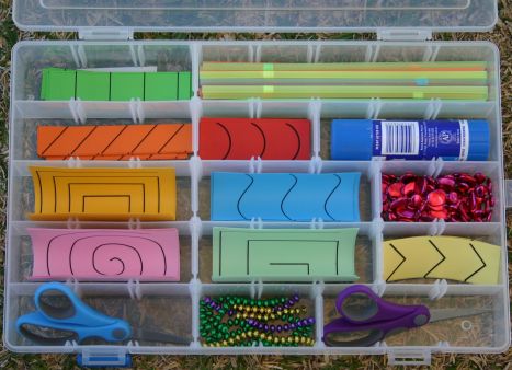 Montessori style cutting box with free printable patterns | angathome