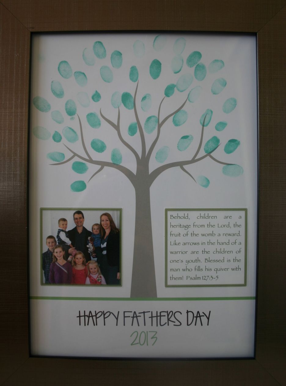 Father’s Day fingerprint tree | angathome