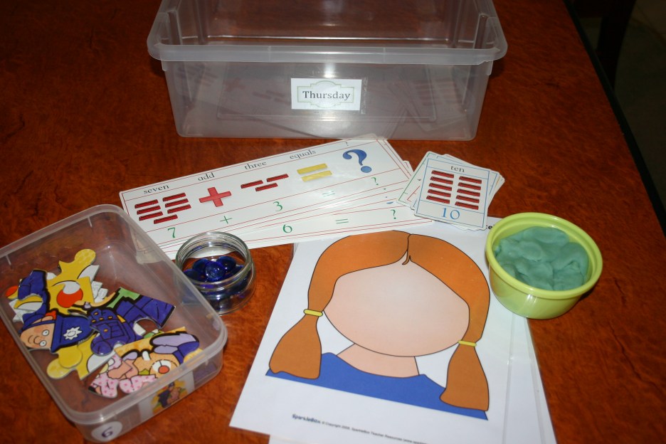 Preschool at our house – work box homeschooling | angathome