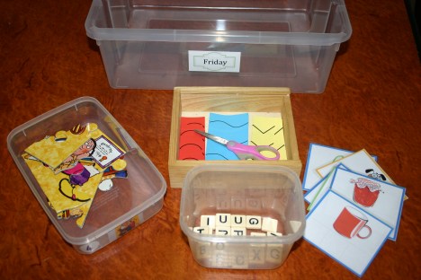 Preschool at our house – work box homeschooling | angathome