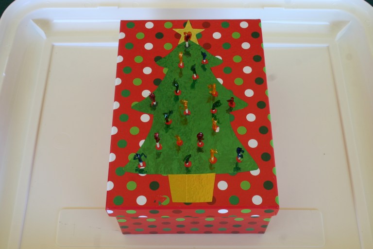 What’s in the box? Christmas activities for preschoolers part 2 | angathome