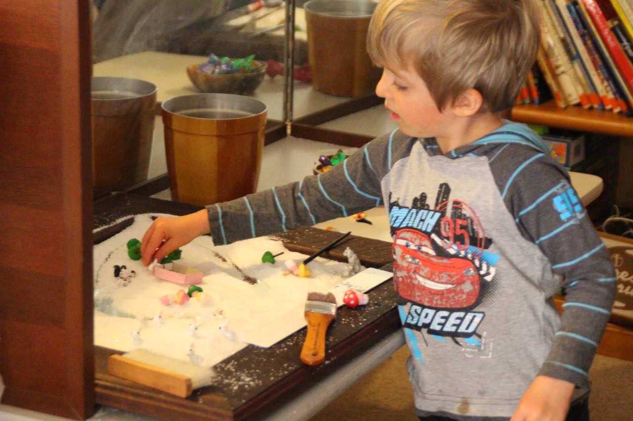 Epsom salt snowscape mini-world | angathome